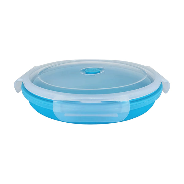 Flat Stacks Collapsible Silicone Food Storage Containers Salad Bowl ...